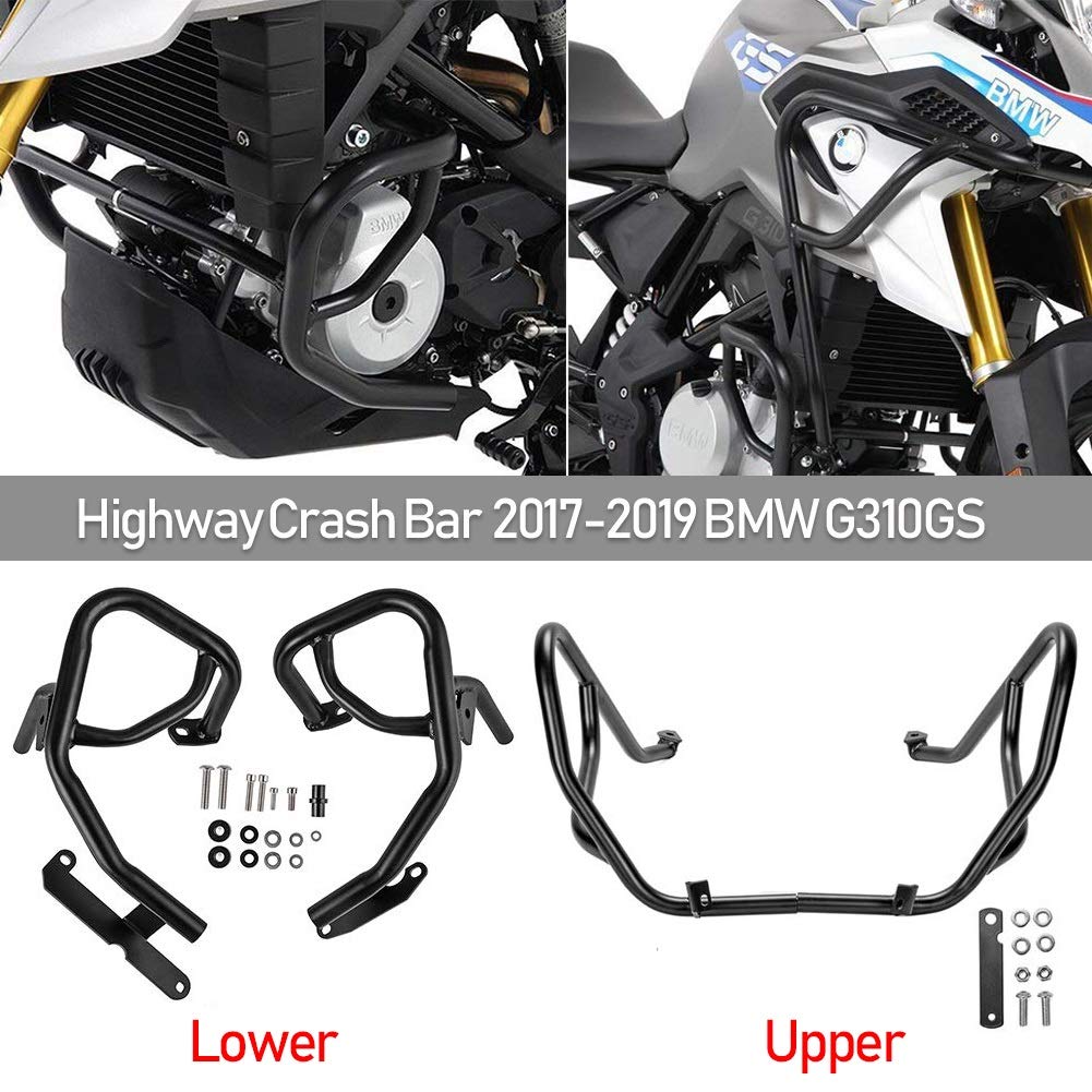 Buy Motorcycle Highway C Bars Upper Lower Engine Guard Bumper Frame ...