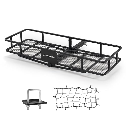 FIERYRED Folding Hitch Mount Cargo Carrier 60