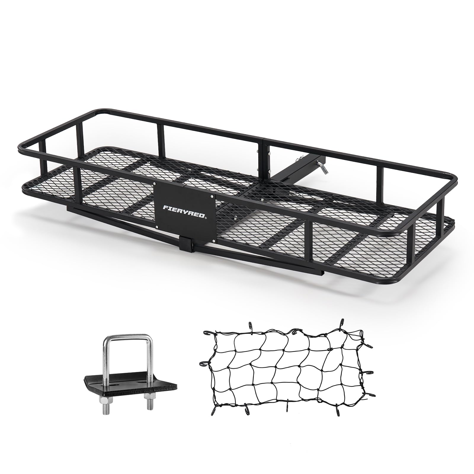 Mua FIERYRED Folding Hitch Mount Cargo Carrier 60" x 20" x 7", 500 LBS ...