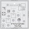 Amazon.com: Creative Grids Curvy Log Cabin Trim Tool Quilt Ruler ...