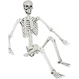 Amazon.com: 5.4ft Halloween Posable Skeleton Realistic Life Size Human ...