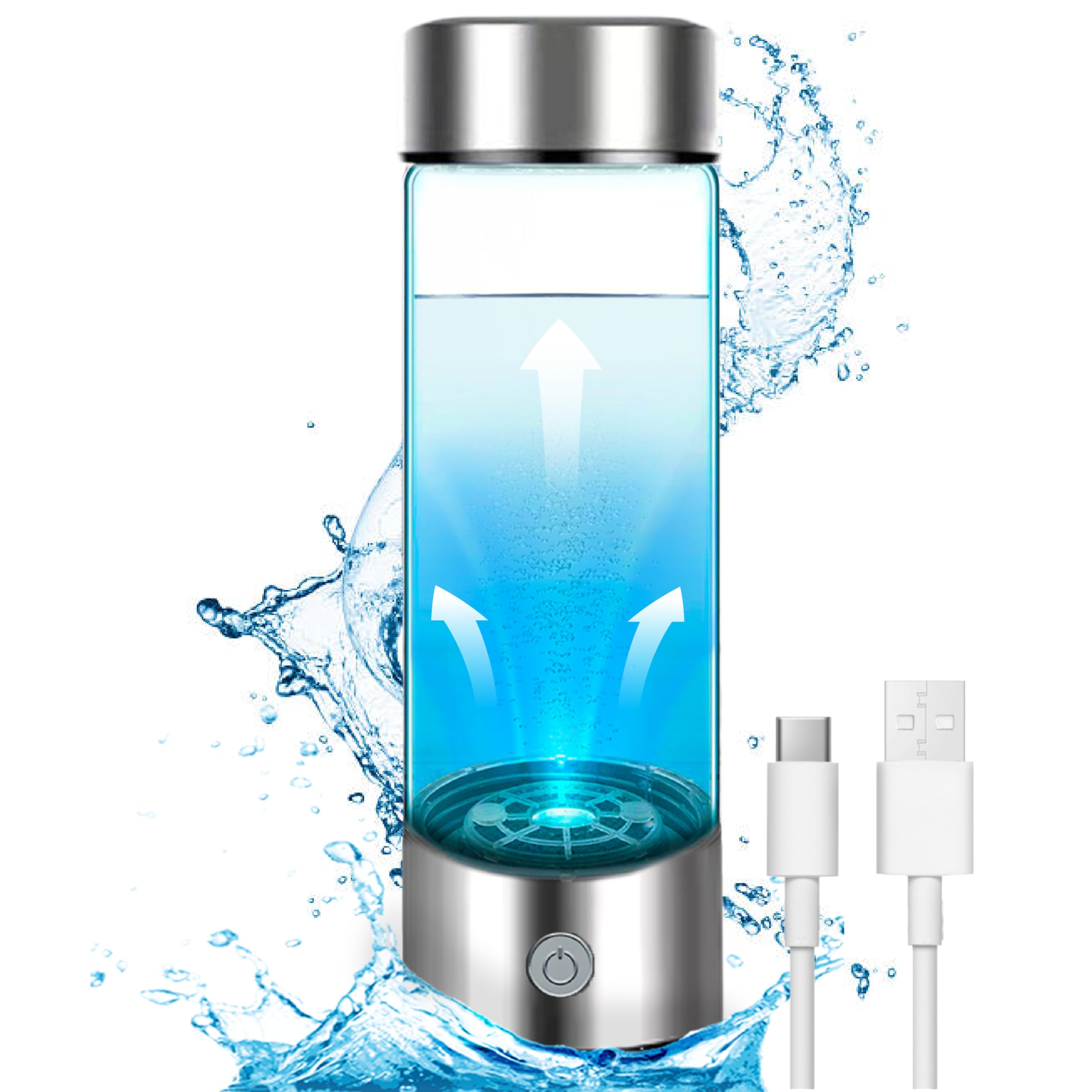 Hydrogen Water Bottle - Portable and Rechargeable Hydrogen Generator ...