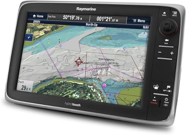 Raymarine E127 HybridTouch Multifunction GPS/Chartplotter Display and ...