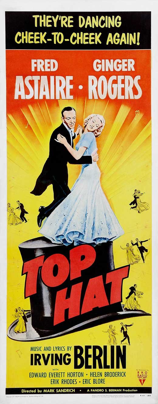 Amazon.com: Top Hat Poster Movie Insert 14 x 36 Inches - 36cm x 92cm ...