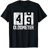 Amazon.com: 49th Birthday Gift Distressed Text 1970 T-Shirt Design ...