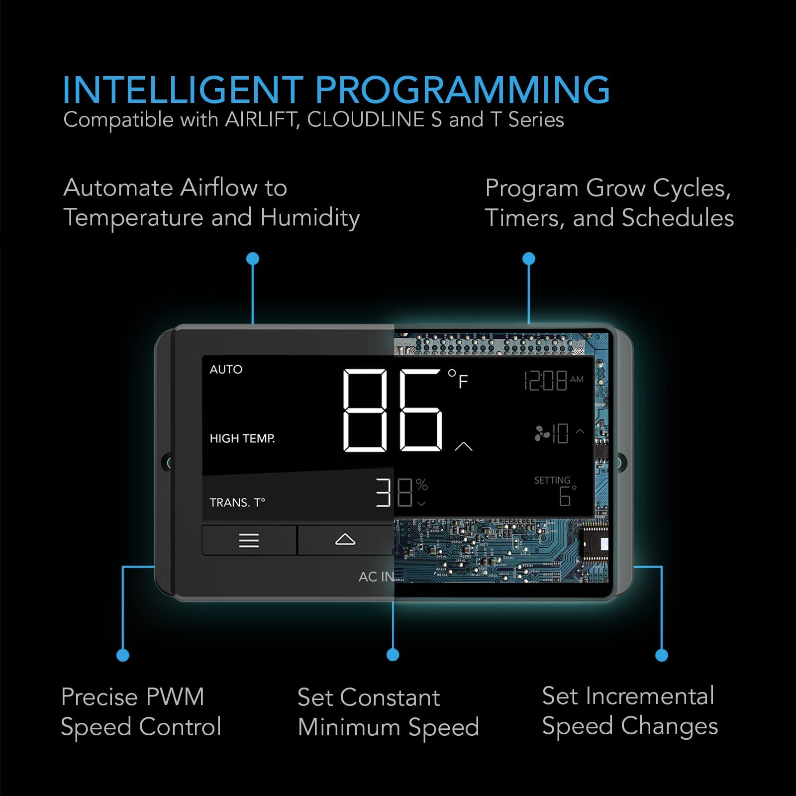 Mua AC Infinity AIRLIFT T12, Shutter Exhaust Fan 12-inch with ...