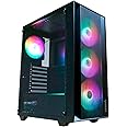 RAIDMAX V100 Gaming Case with 4 Pre-Installed Rainbow Fans, ATX Mid ...