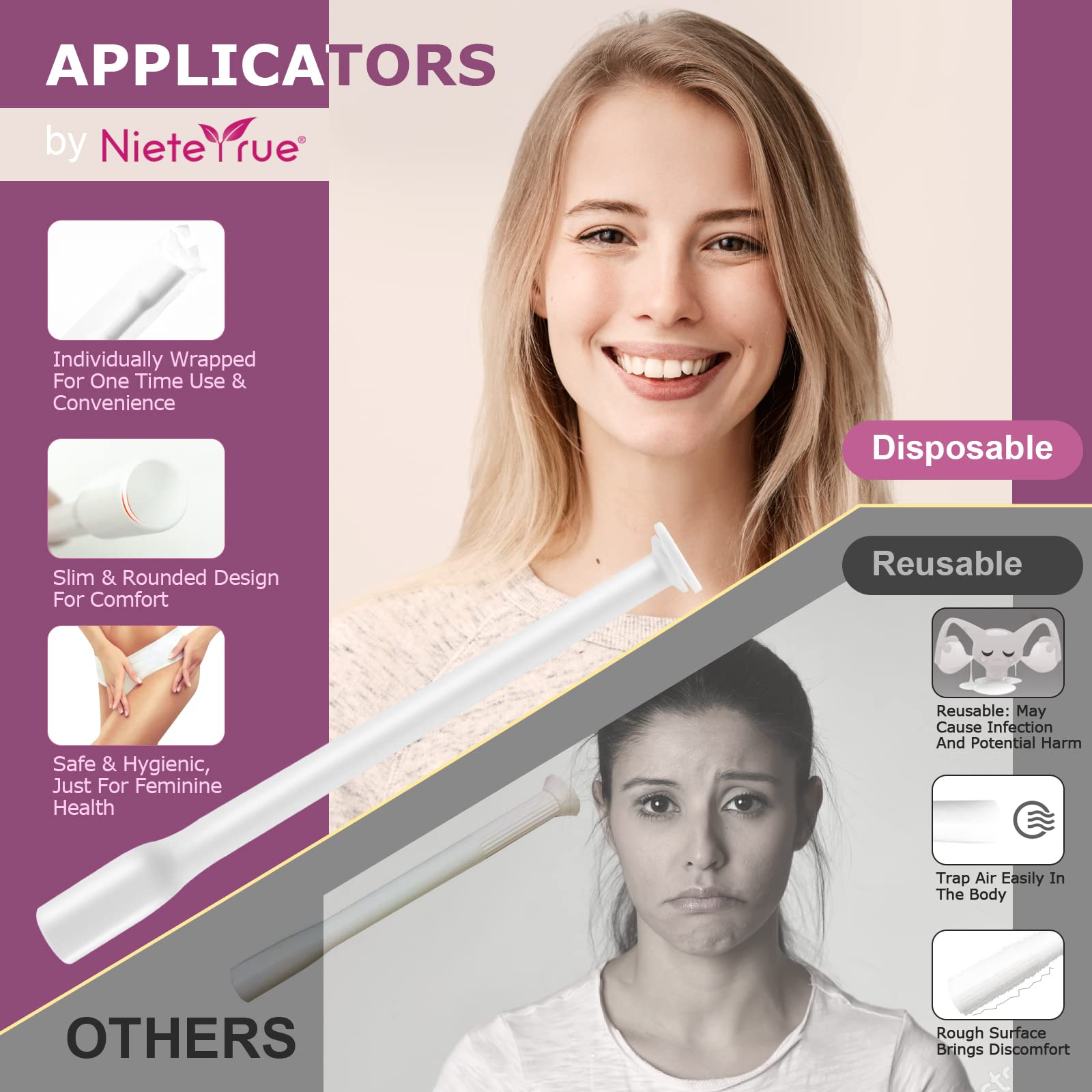 Mua Nieteyrue (20 Packs) Disposable Vaginial Applicators Individually ...