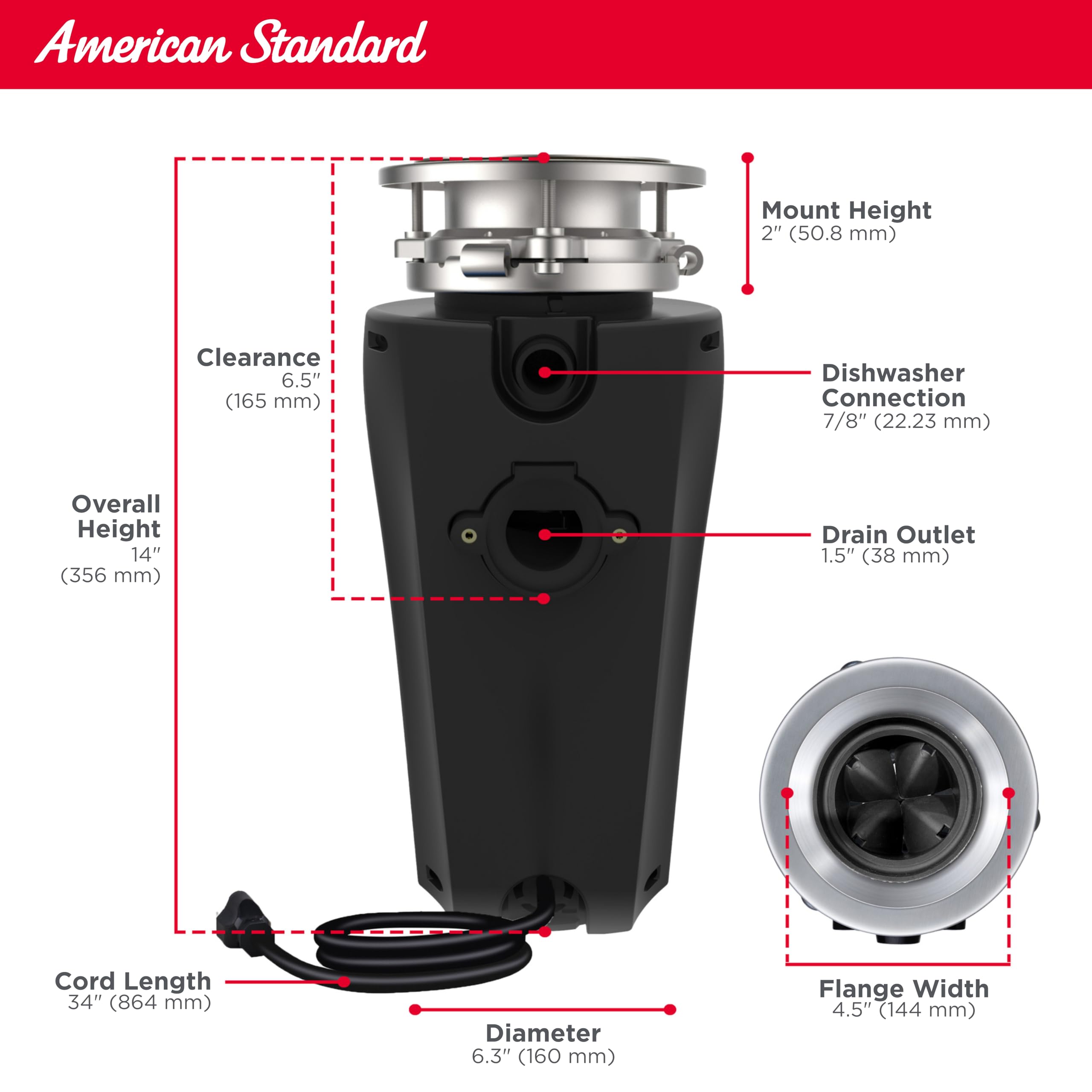 Mua American Standard 10-US-AS-12-SL Garbage Disposal Anti-Jam ...