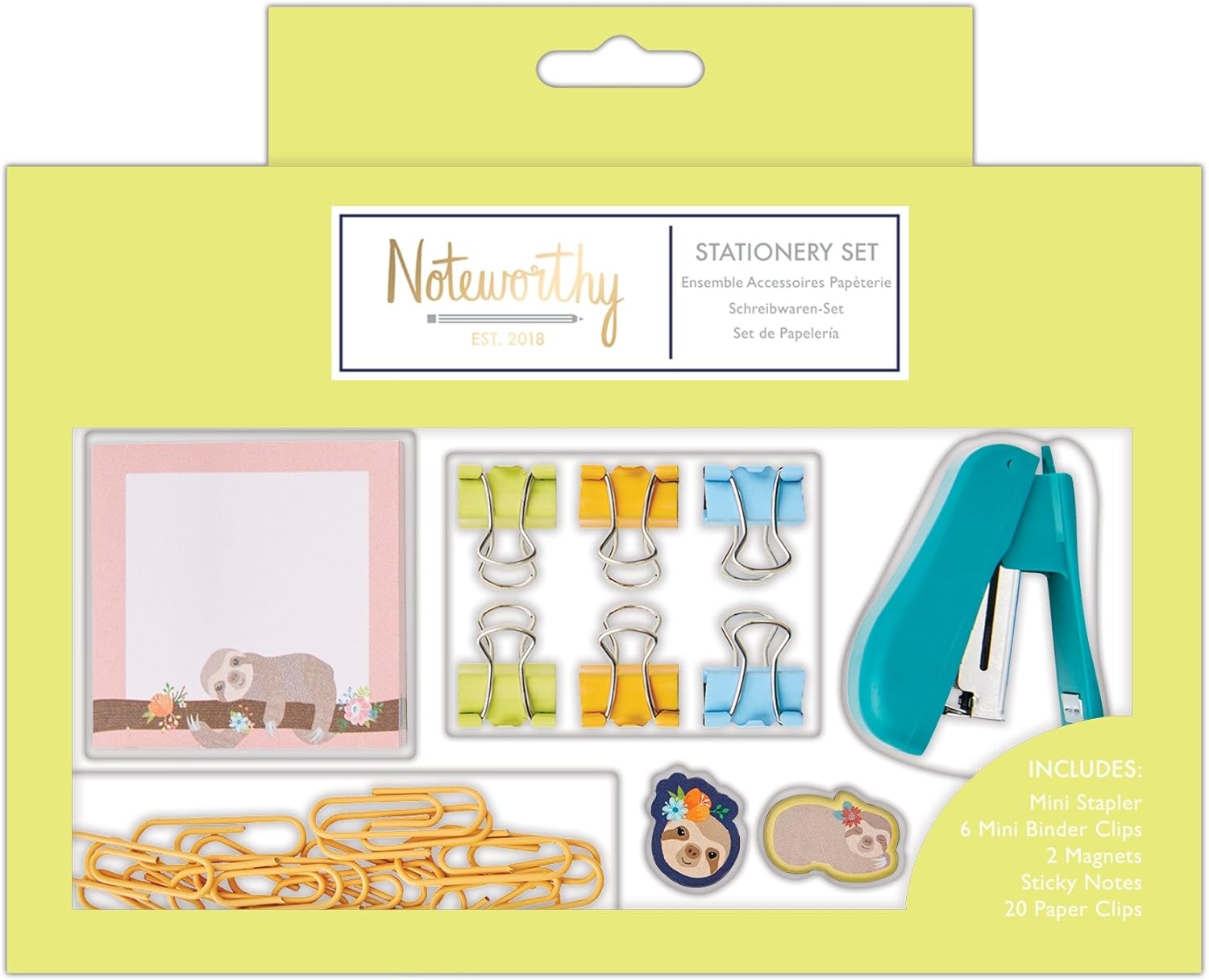 Noteworthy It's A Sloths Life - Small Stationery Set: Amazon.co.uk ...