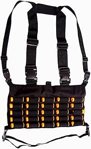 Amazon.com : Ultimate Arms Gear Tactical Stealth Black Chest Rig 25 ...