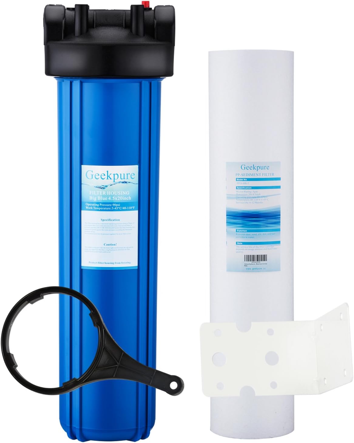 Amazon.com: Geekpure Single Stage Whole House Water Filtration System w ...
