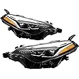 Amazon.com: PENSUN Headlights Assembly For 2017 2018 2019 Toyota ...