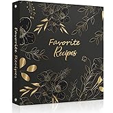 Amazon.com: Recipe Binder 8.5x11 3 Ring, Recipe Book to Write in Your ...
