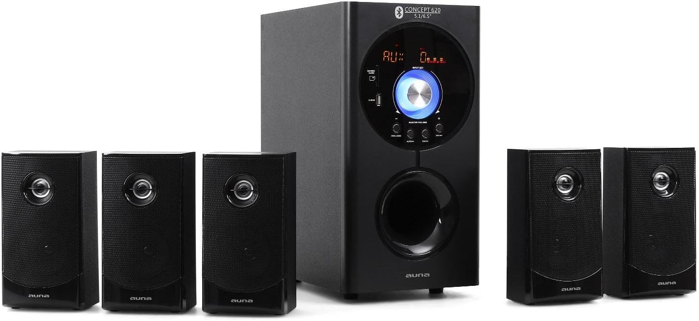 auna Concept 620 Home Edition - Système Son Surround 5.1, Home cinéma ...
