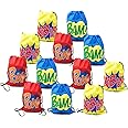 Amazon.com: 12 Superhero Drawstring Bag Party Supplies - Superhero ...