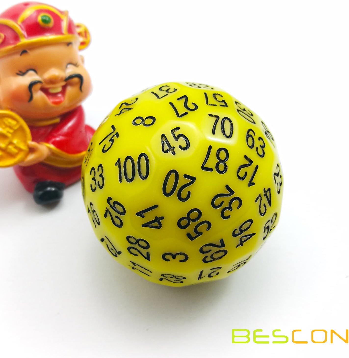 Amazon.com: Bescon Polyhedral Dice 100 Sides Dice, D100 die, 100 Sided ...