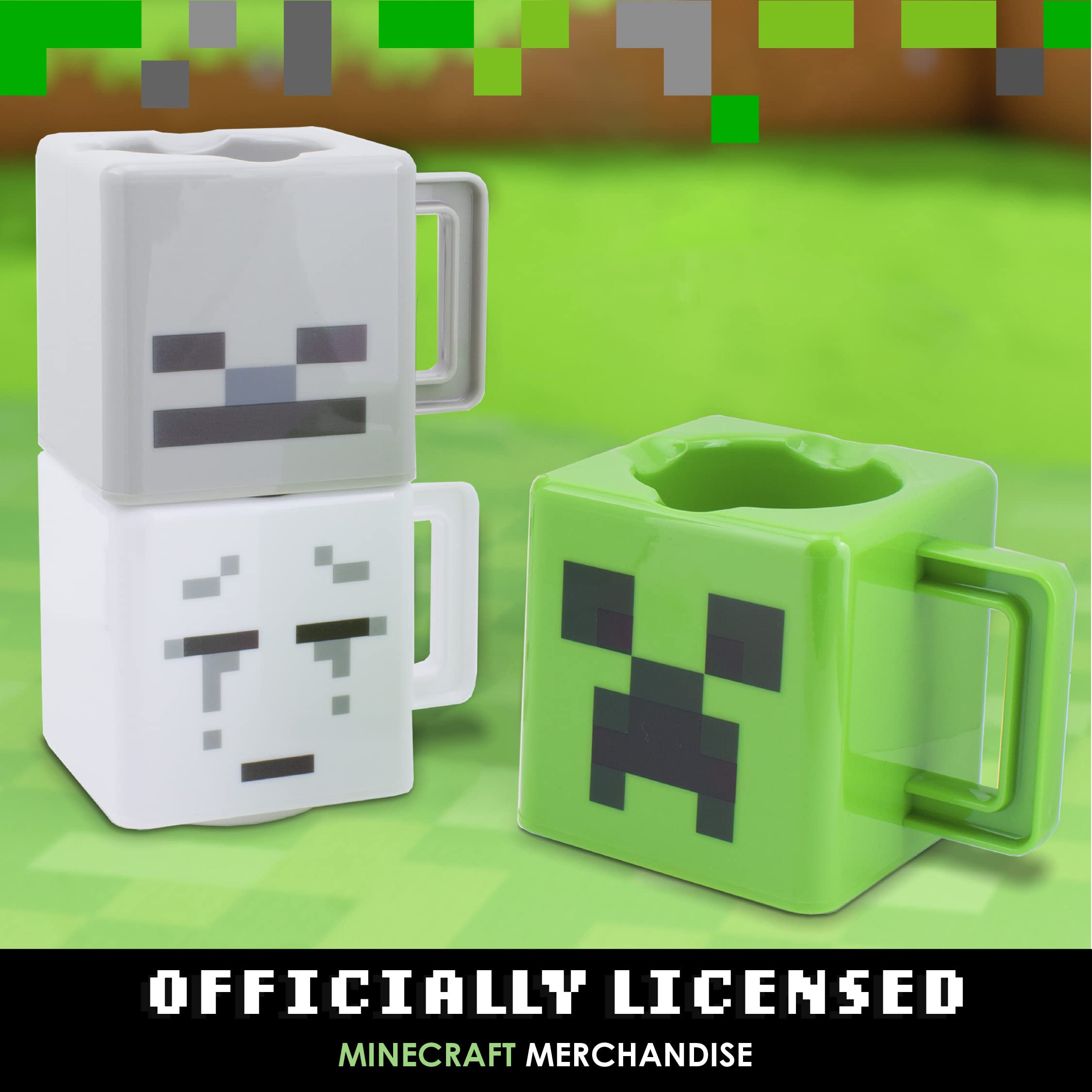 Mua Minecraft Stacking Coffee Mugs, Set of 3, Creeper Skeleton and ...