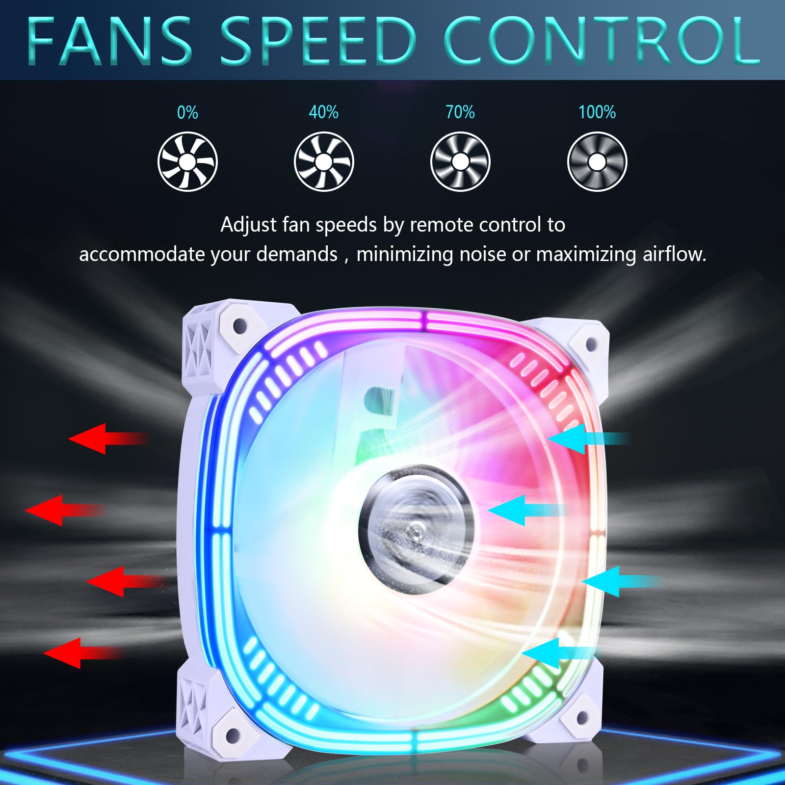 Mua DS Addressable RGB 120mm LED Fans (6 Pack, G Series) with ...