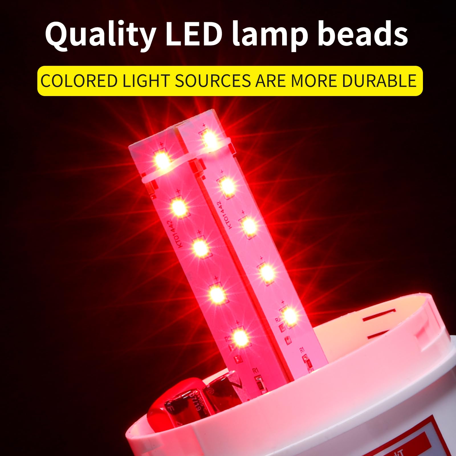 Industrial LED Rotating Warning Light, AC110V Red Strobe Light For ...