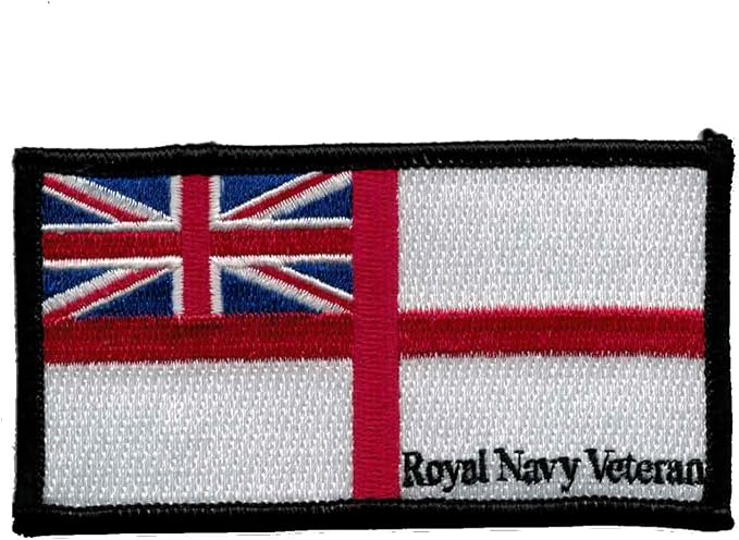 The England Store Royal Navy Veteran Iron on patch White ensign patch ...