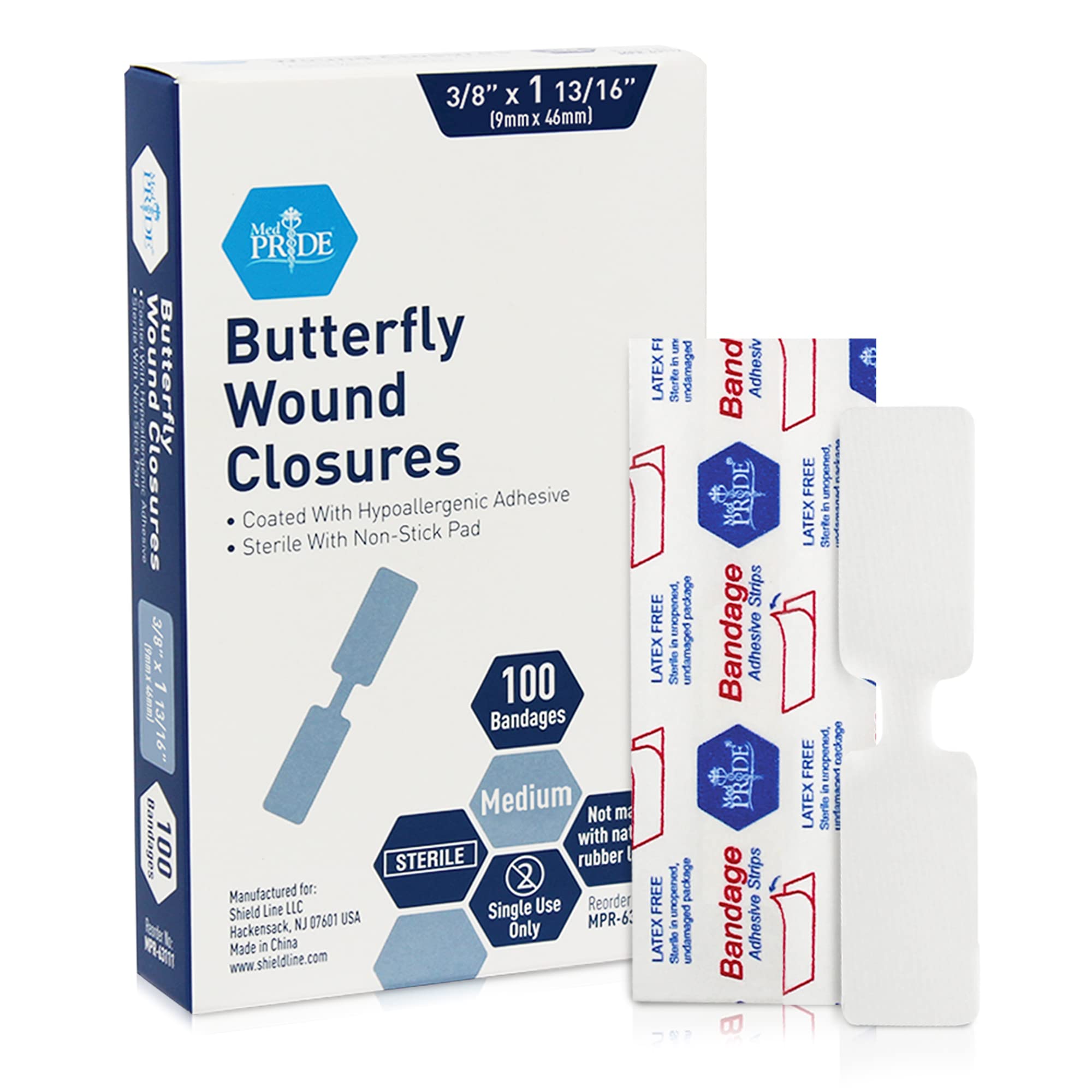 Mua MED PRIDE Butterfly Wound Closures [Pack of 100 Butterfly Stitch ...