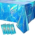 Amazon.com: YIDAKO 3 Pack Ocean Tablecloths Iridescent Plastic ...