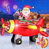 Amazon.com: FunFanso 11FT Christmas Inflatable Santa Claus Fishing on ...