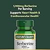 Nature’s Bounty Berberine 1000mg Capsules, Supports Heart Health ...
