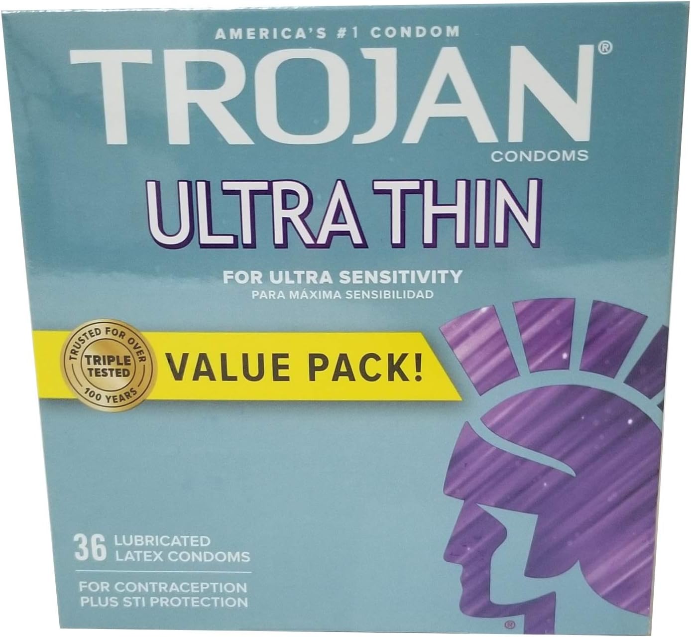 Amazon.com: Trojan Ultra Thin Condom 36ct (2 Pack): Health & Personal Care