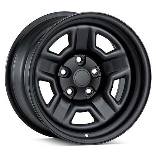 TACTIK 5 Spoke Classic Solid Steel Wheel - 5x5 Bolt Pattern, 17x9 (+6mm ...