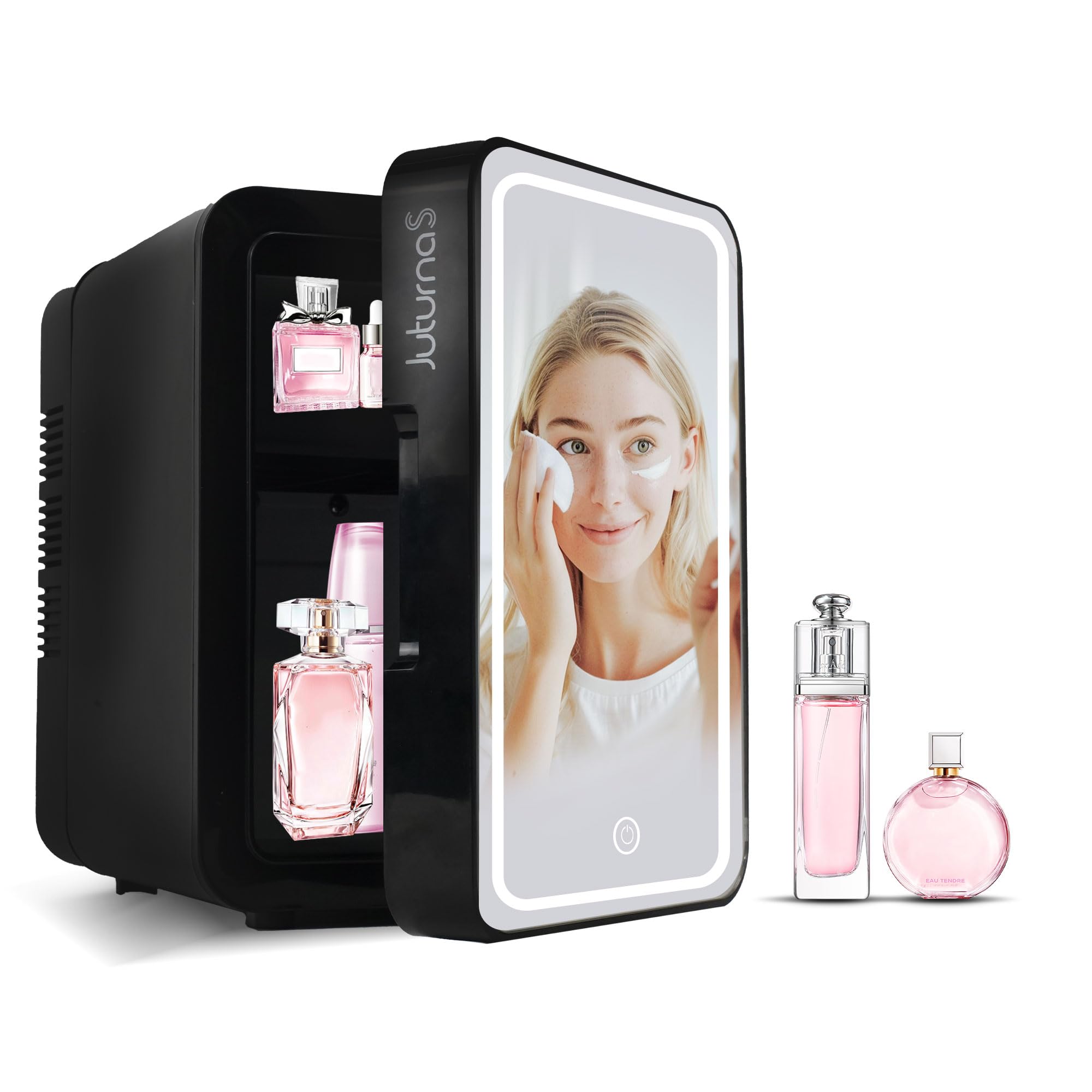 Juturnas Mini Makeup Fridge,Skincare Fridge with Cooler or Warmer,AC/DC ...