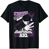 Amazon.com: Mob Psycho 100 Shigeo Purple Premium T-Shirt : Clothing ...