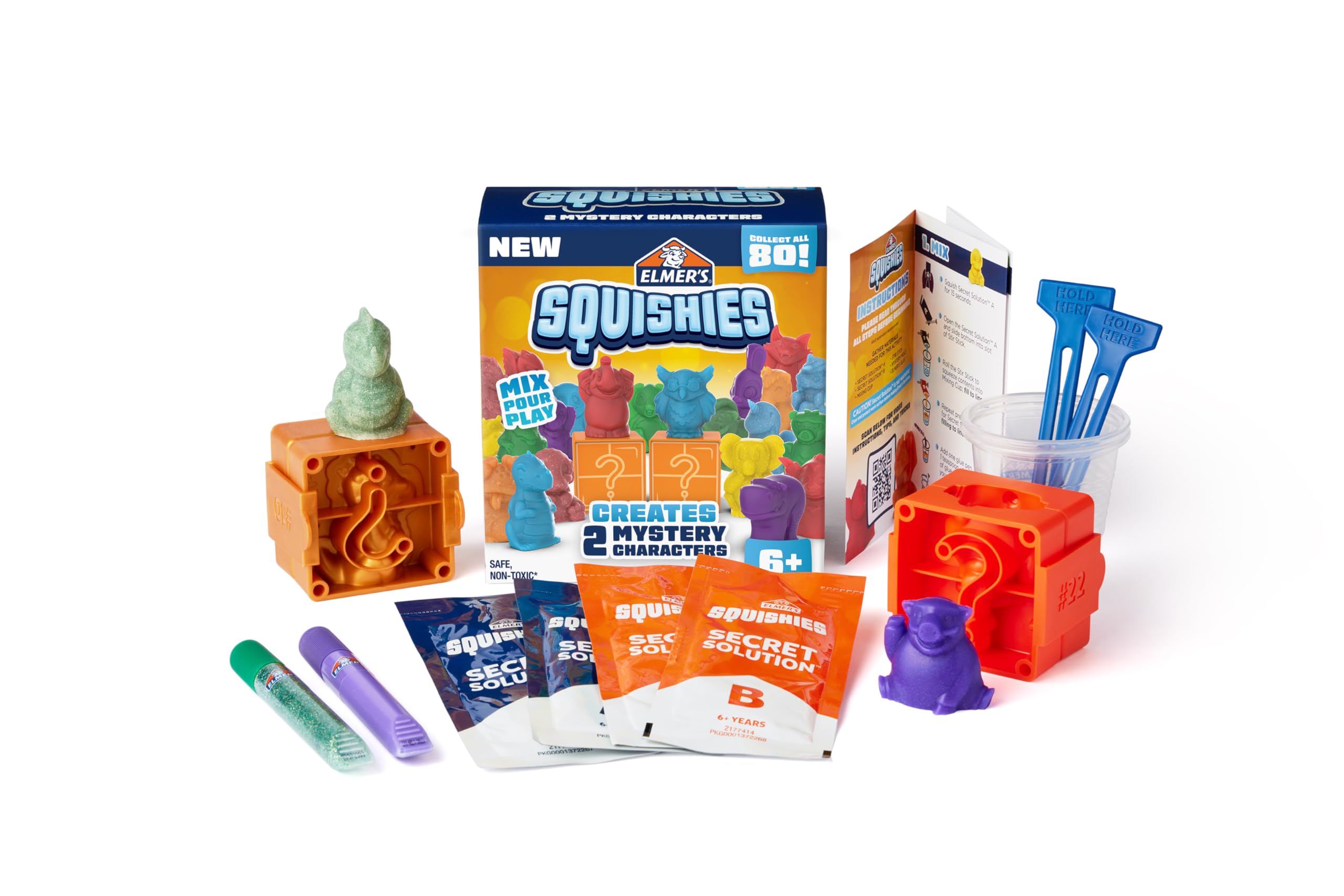 Mua Elmer’s Squishies Kids’ Activity Kit, DIY Squishy Toy Kit Creates 2 ...