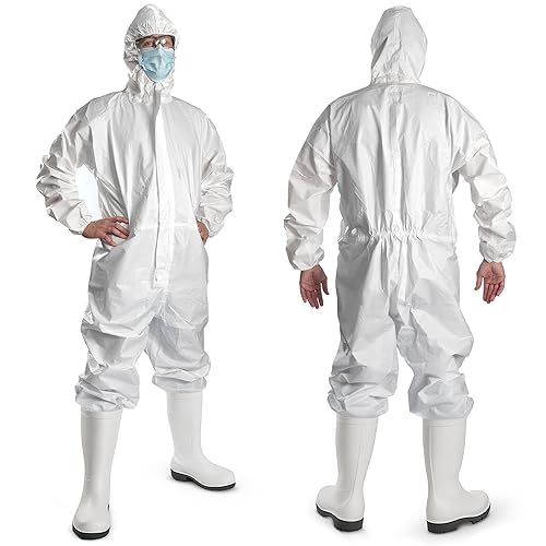 Ever Ready First Aid Disposable Hazmat Suit Large – Microporous Paint ...