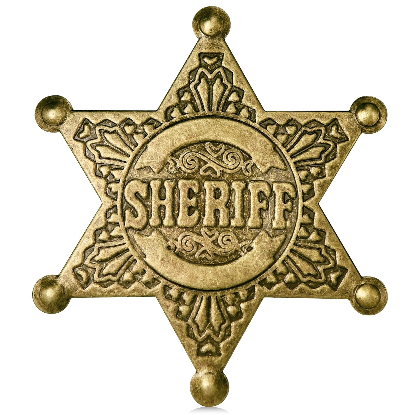 iMagitek Western Sheriff Badge - Old West Prop Star Officer Vest Badge ...