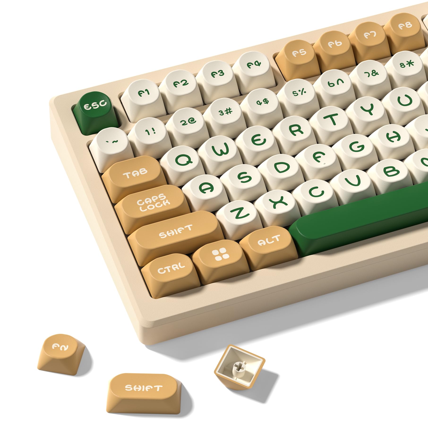 Mua Womier MOA Profile Key caps,Double Shot PBT keycaps,Round Keyboard ...