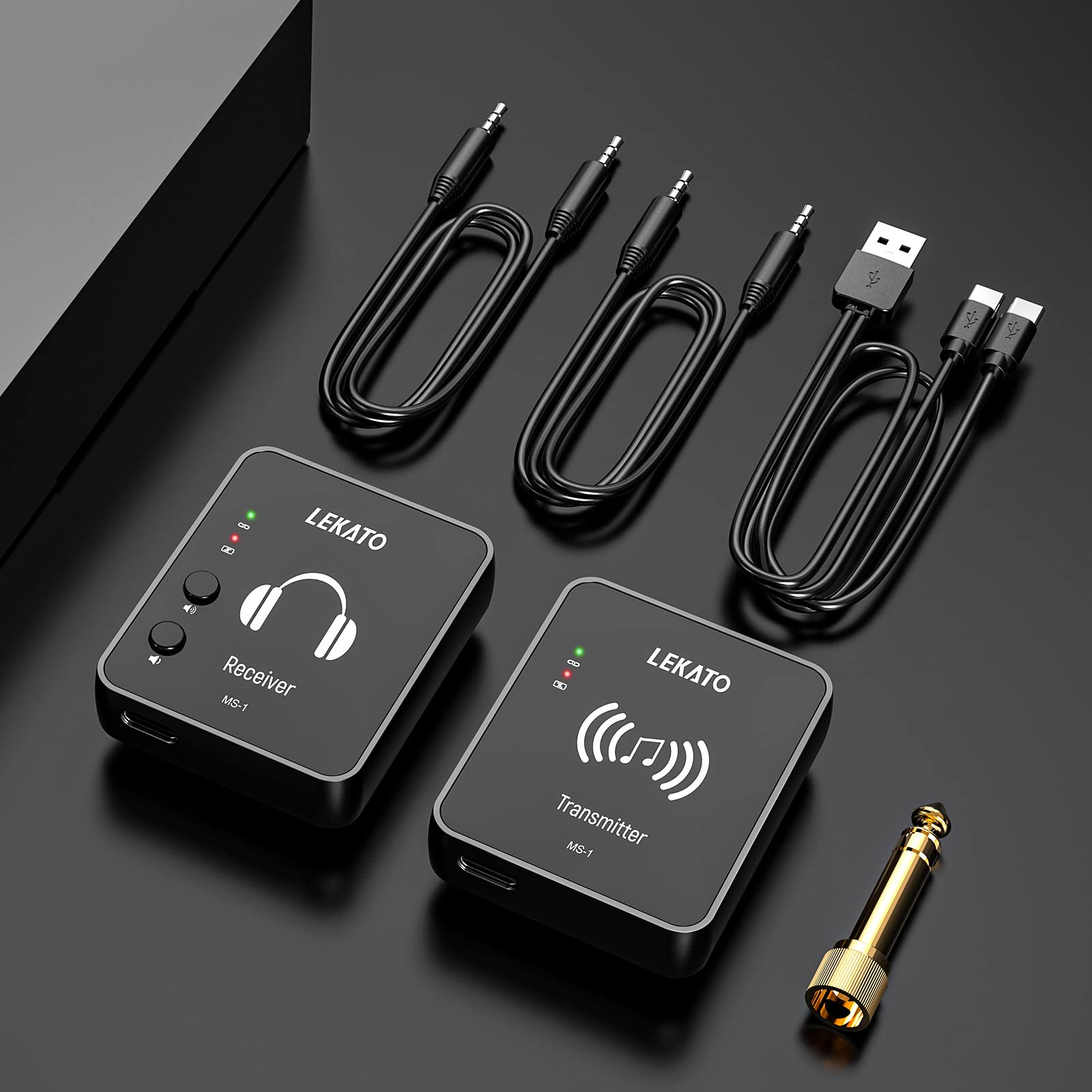 Mua LEKATO MS-1 Wireless in Ear Monitor System, 2.4GHz Stereo in-Ear ...