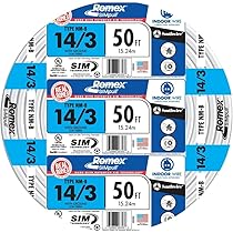 Southwire 50 14/3 Solid Romex SIMpull CU NM-B W/G Wire, 58% OFF