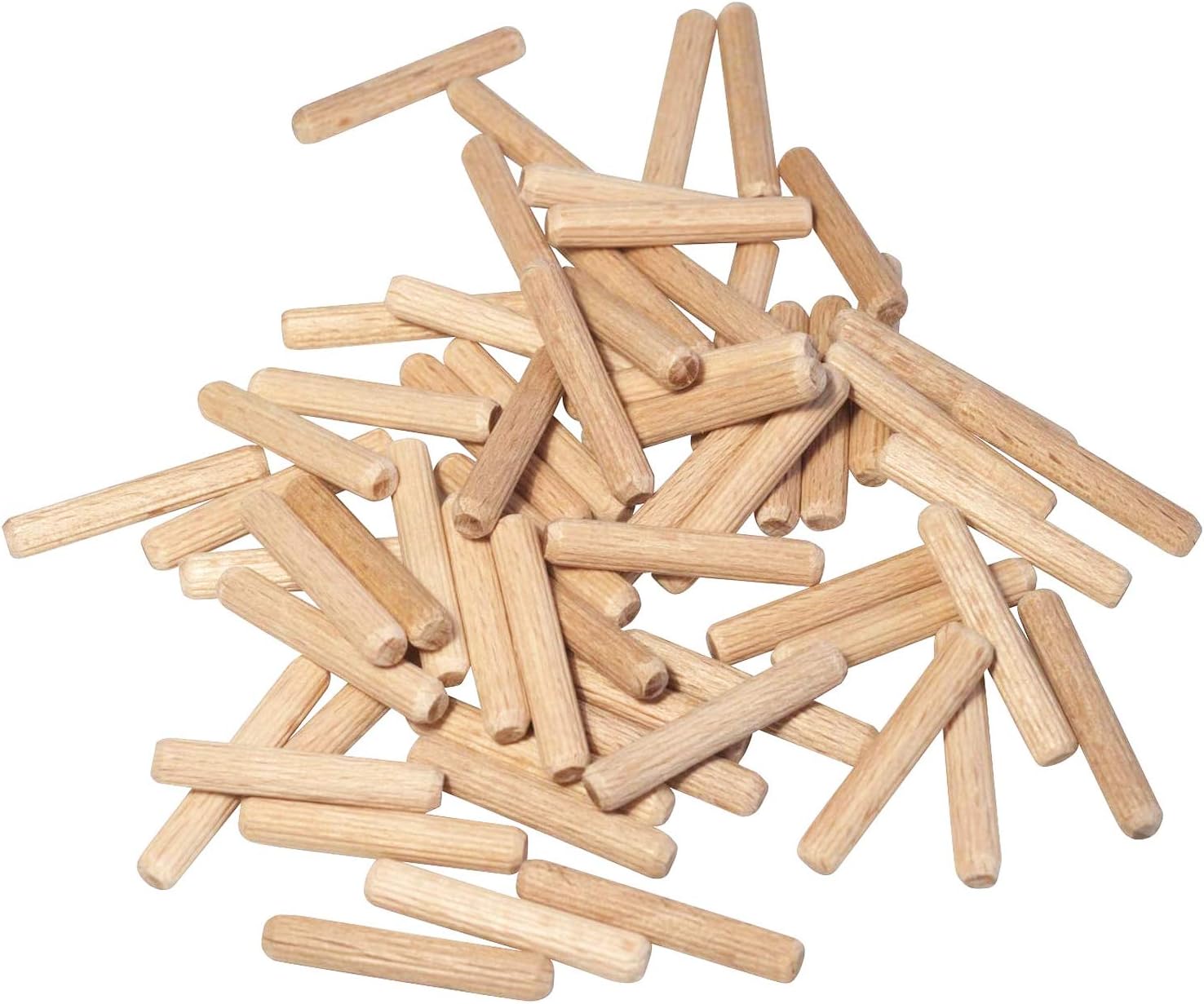 Wooden dowel set, 8 mm x 40 mm, corrugated wood dowels, pack of 500 ...