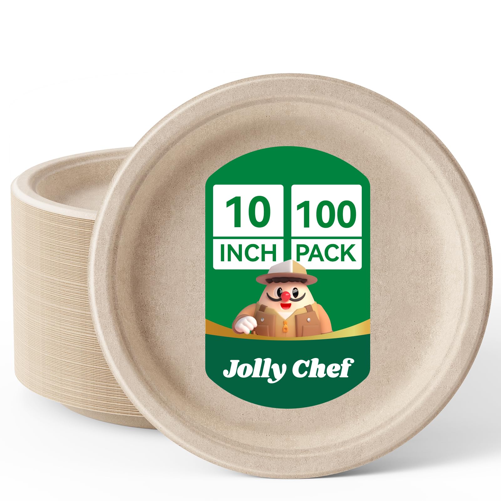 JOLLY CHEF Compostable Heavy Duty Plates ?? ???? [??? ????] Eco ...