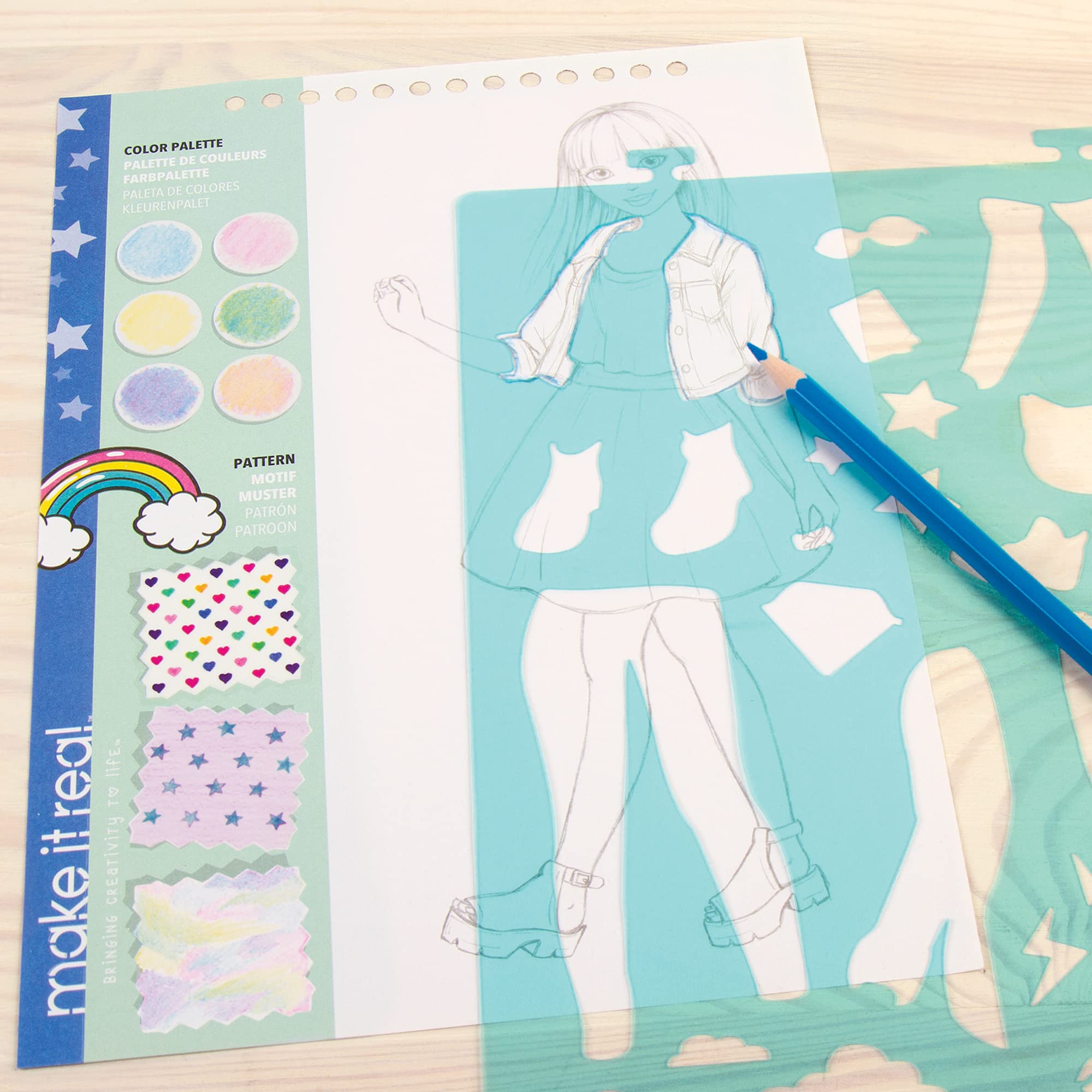 Mua Fashion Design Sketchbook for Girls - Digital Dream Kit with 110 ...