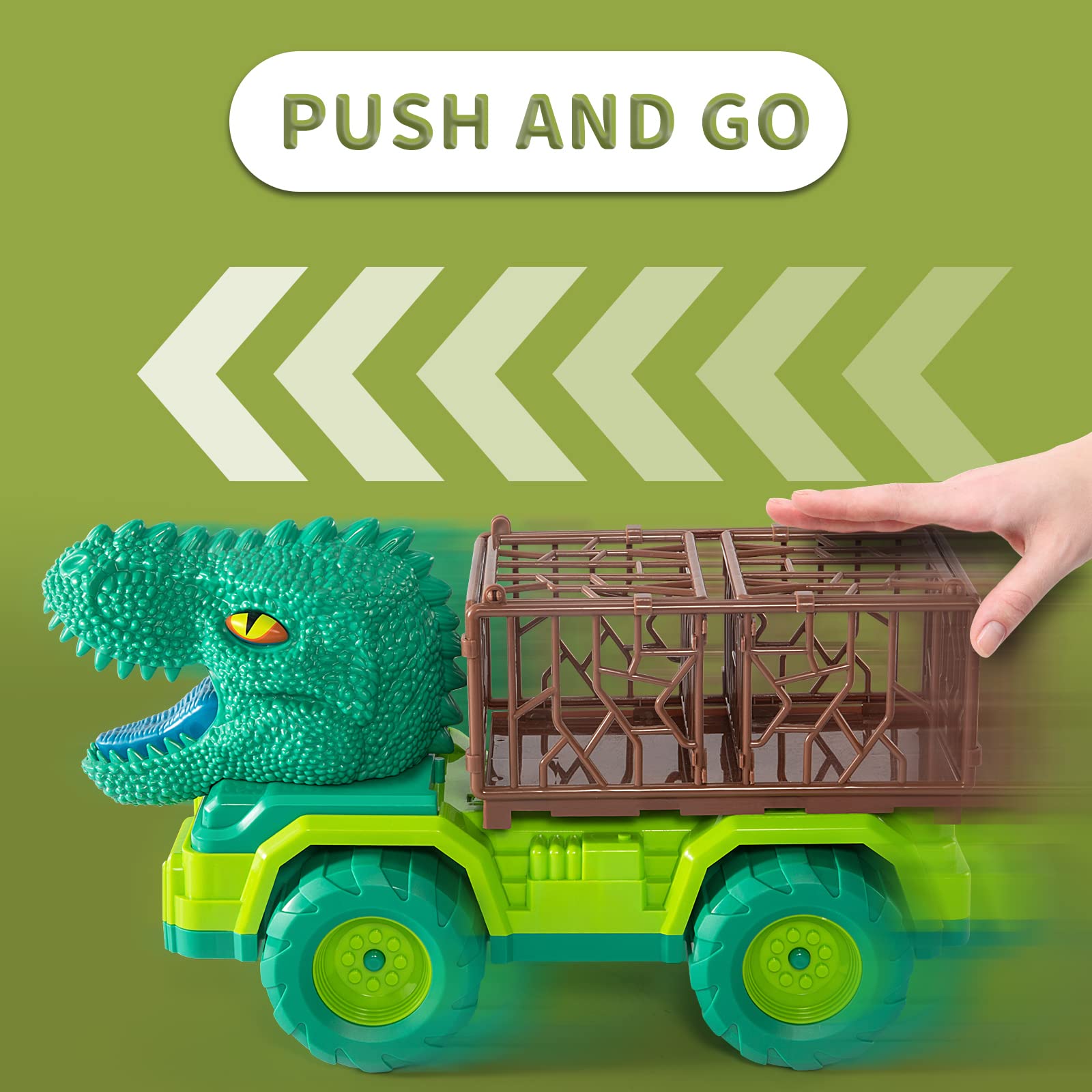 Mua TEMI 25 in 1 Tyrannosaurus Rex Dinosaur Carrier Truck Set, Toddler ...