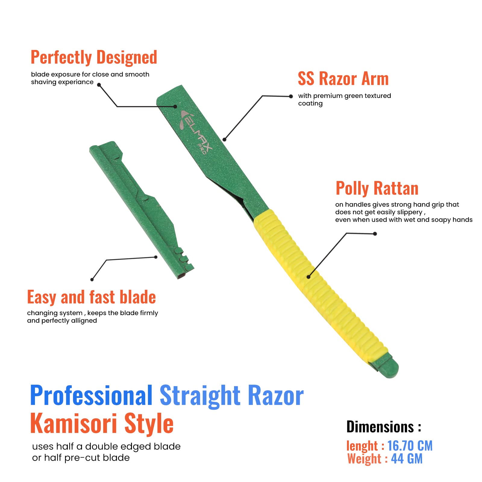 Mua Elmax Pro Kamiso Japanese Style Straight Edge Razor - Premium ...