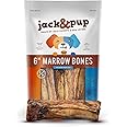 Amazon.com : Jack&Pup Marrow Bones for Dogs | 6" Dog Bones (1 Pack ...