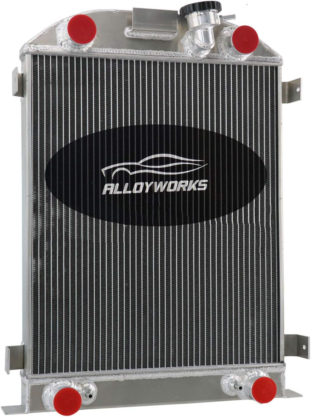 Amazon.com: ALLOYWORKS 3 Row Aluminum Radiator For Ford Flathead Flat ...