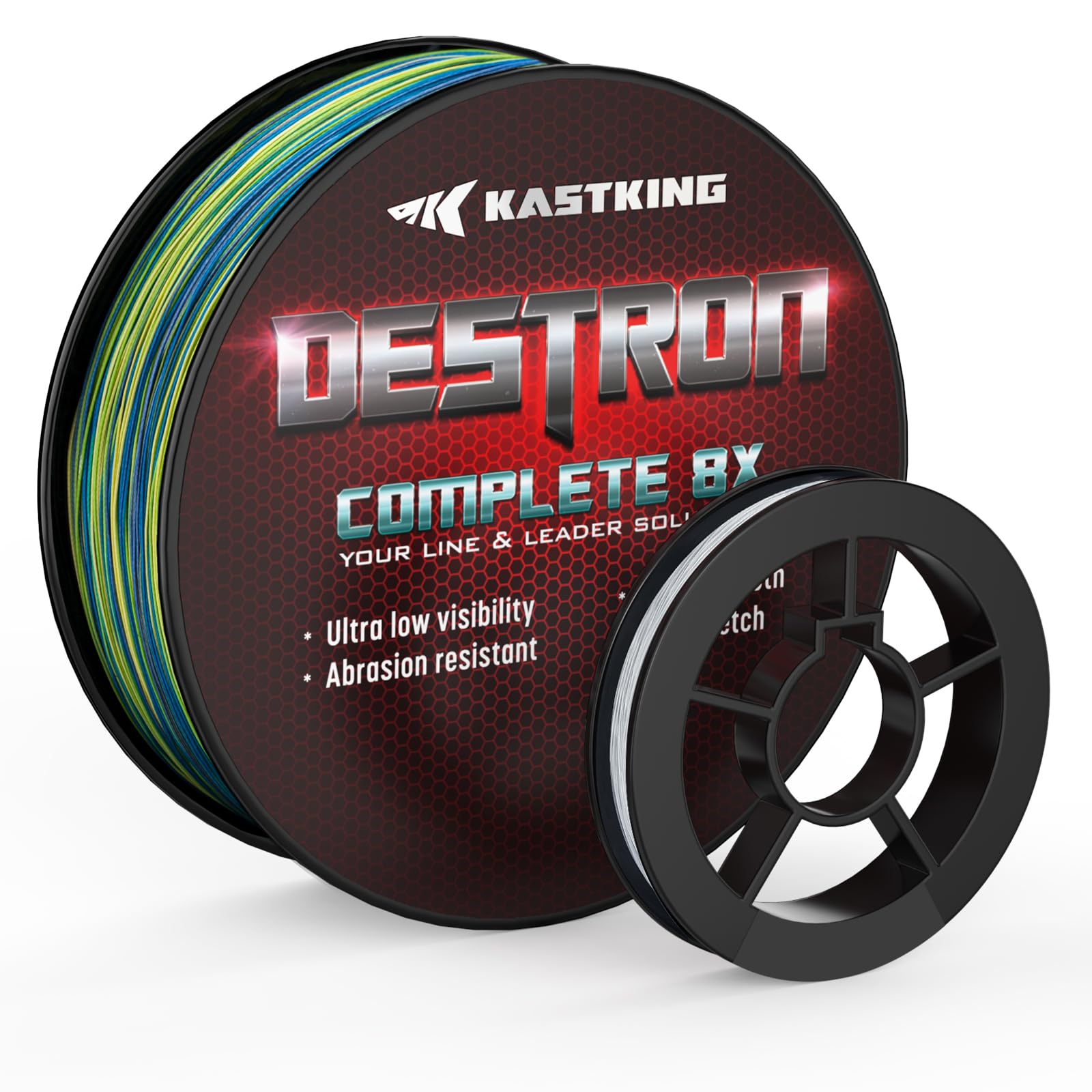 KastKing Destron Complete Braided Fishing Line and Leader, Thin ...