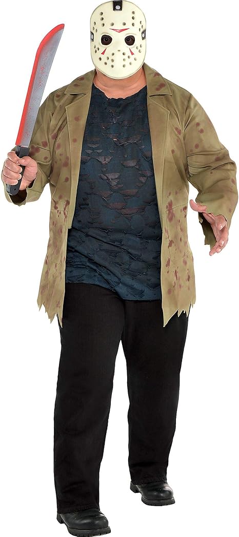 Amazon.com: SUIT YOURSELF Jason Voorhees Costume for Adults, Plus Size ...