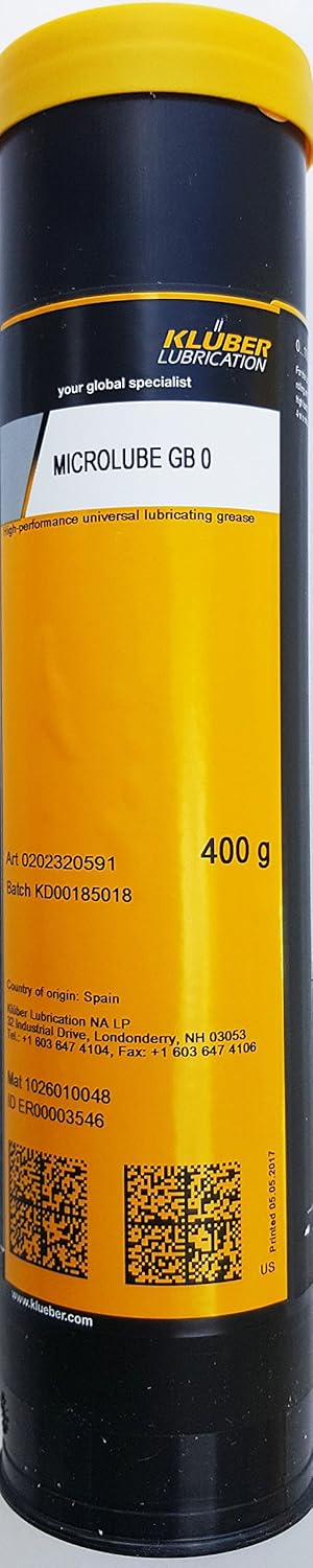 Kluber Microlube GB 0 1 x 400g Cartridge: Amazon.com: Industrial ...