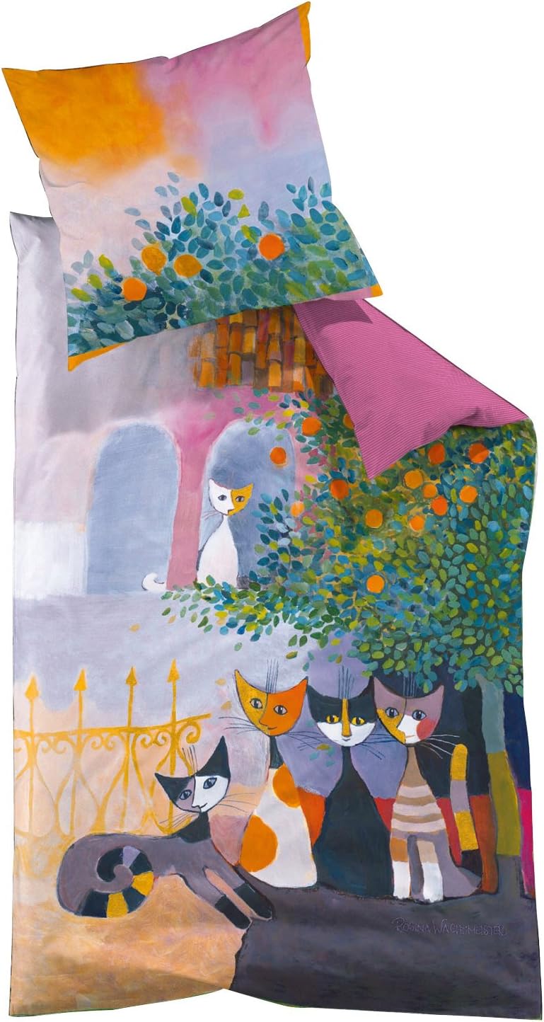 Rosina Wachtmeister Bettwäsche Biber Bunt Größe 135x200 cm (80x80 cm): Amazon.de: Küche & Haushalt